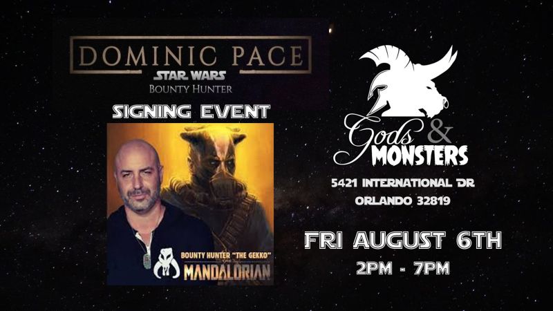 Dominic Pace, Mandalorian’s GEKKO at God’s & Monsters – Florida Geek Scene